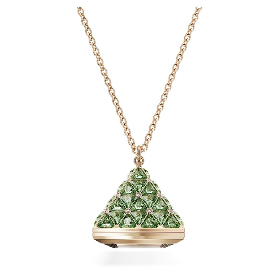 5631146 Swarovski Kolye Saat Pendant Watch, Triangle cut, Green ...